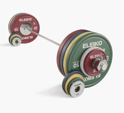 Eleiko Weightlifting Training Set 185 kg, Women, Coloured | Afton | India