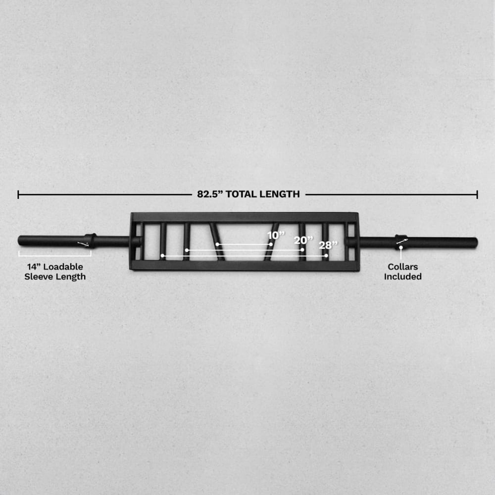 GETRXD Multi‑Grip Bar 3.0 – Neutral Grip, 47 lb Specialty Bar