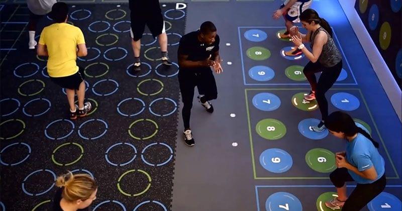 Interactive gym floors